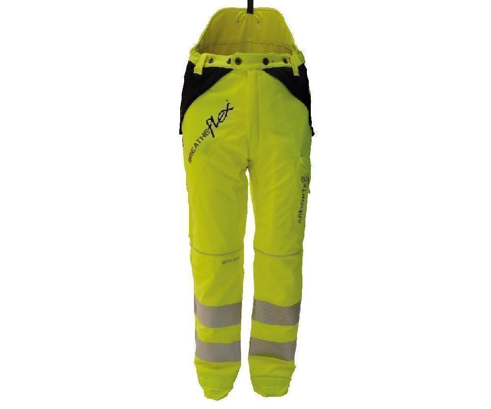 Arbortec Breatheflex chainsaw trousers Type C, class 1 (Hi-viz yellow ...