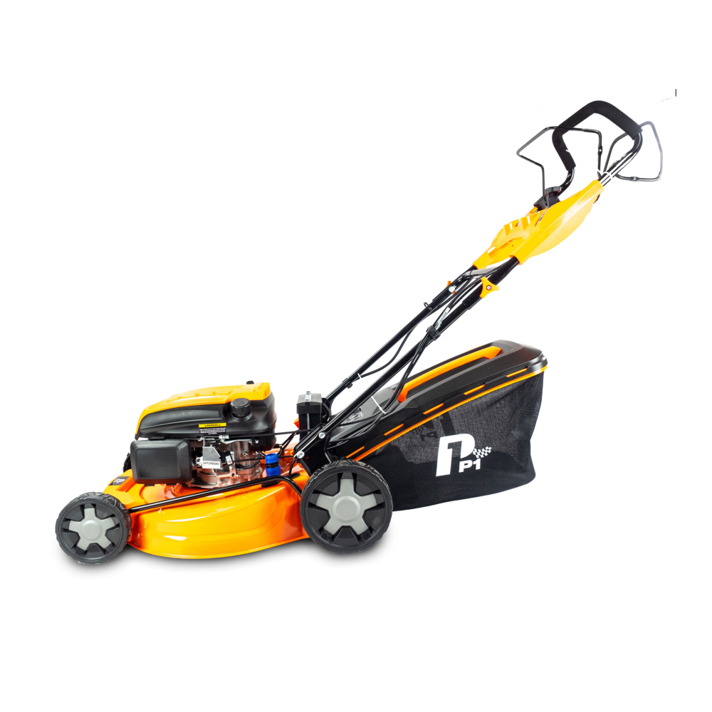 Hyundai P5100SPE petrol self propelled four wheeled lawn mower (51cm ...