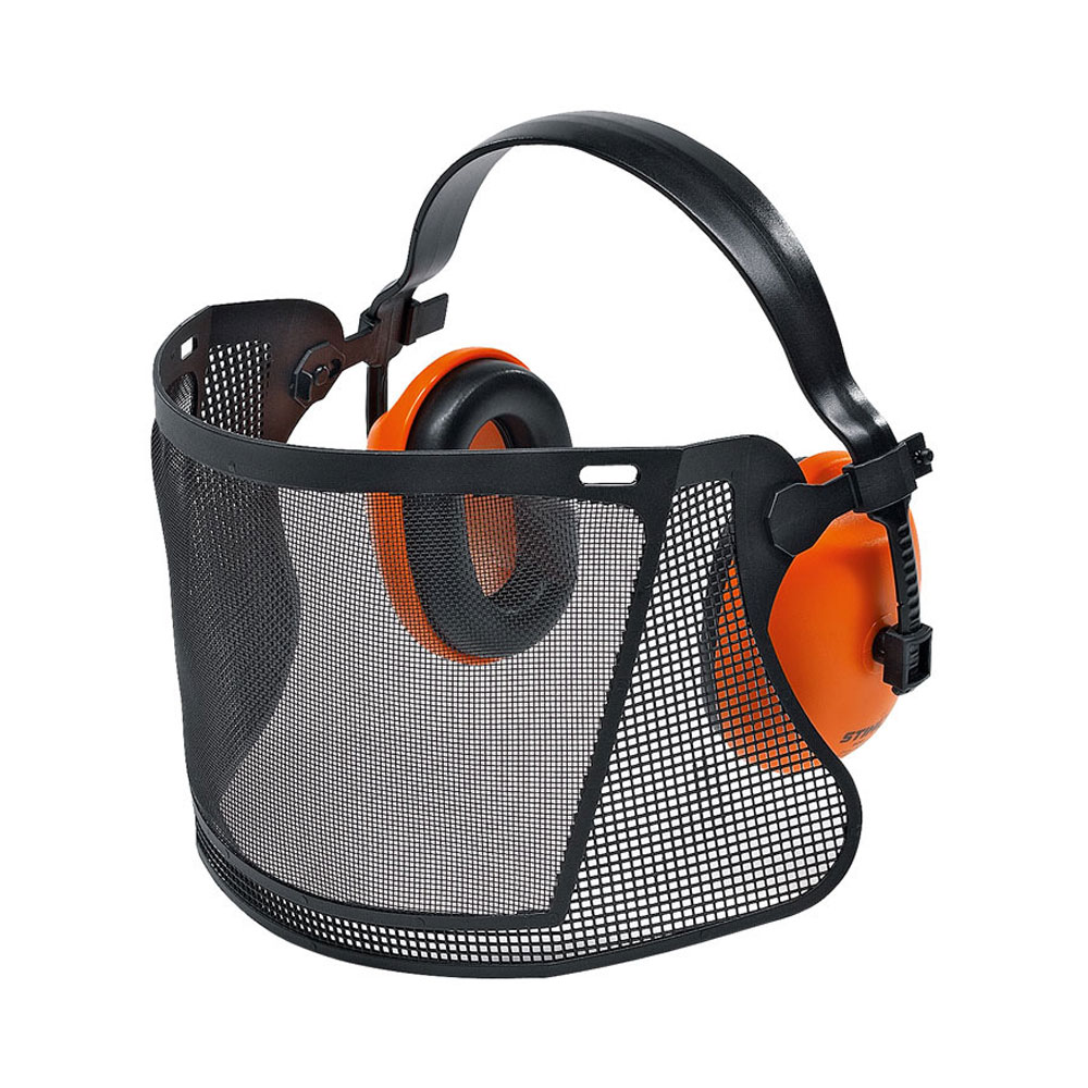 Stihl Economy nylon mesh visor with ear defenders kit – F.R. Jones & Son