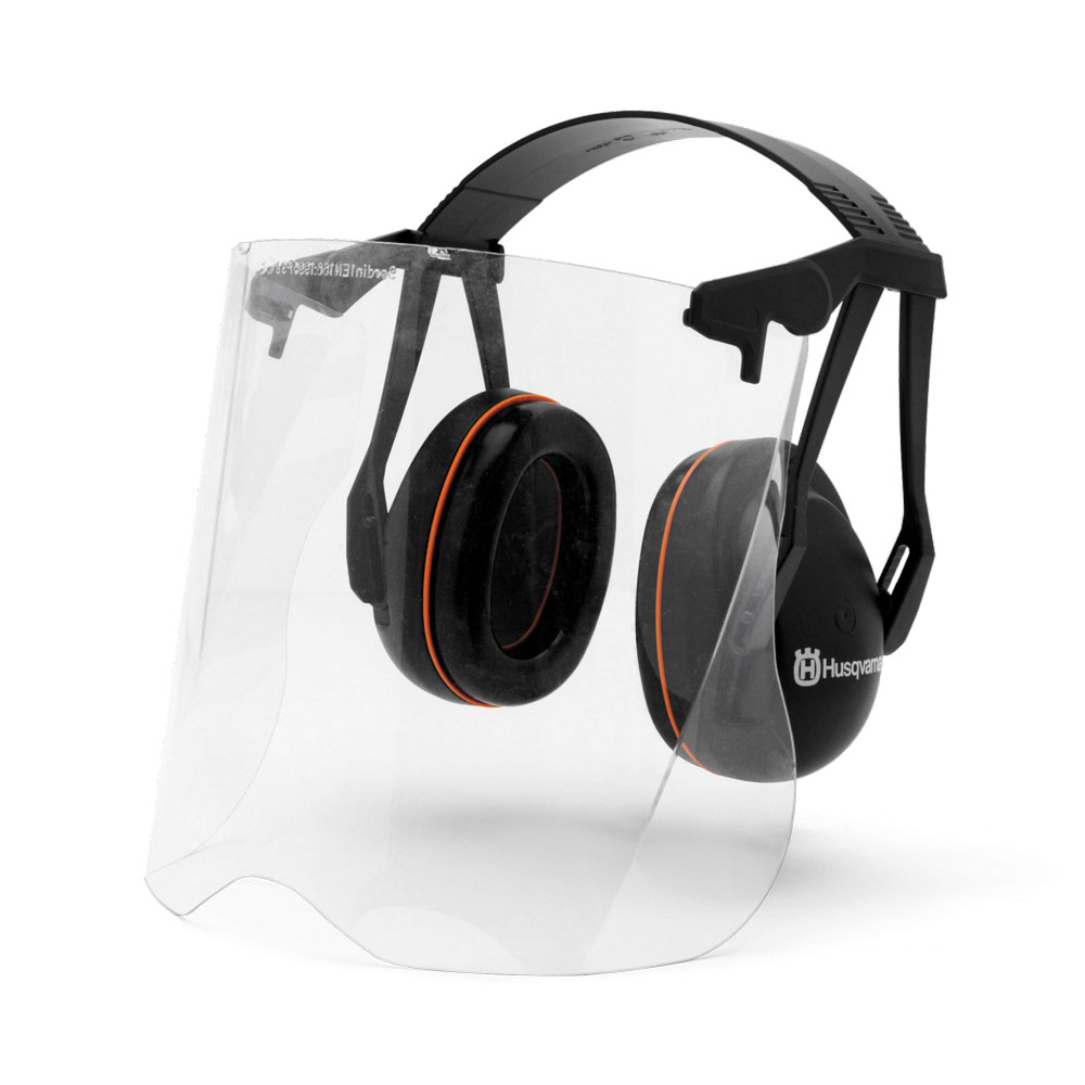 Husqvarna ear defenders with perspex visor kit – F.R. Jones & Son